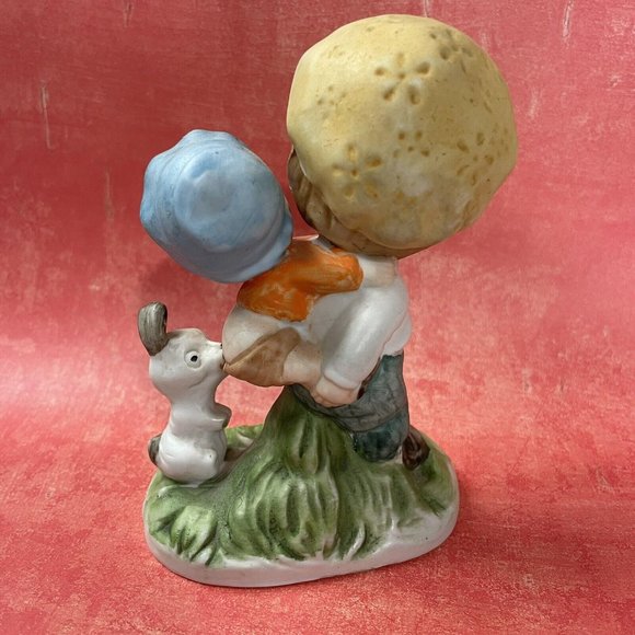 Artmark | Art | Artmark Vintage 8s Porcelain Boy Girl Piggyback Dog ...